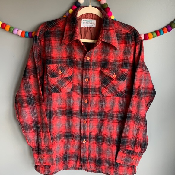 Shirts | Vtg 7s Kmart Wool Blend Flannel Shirt | Poshmark